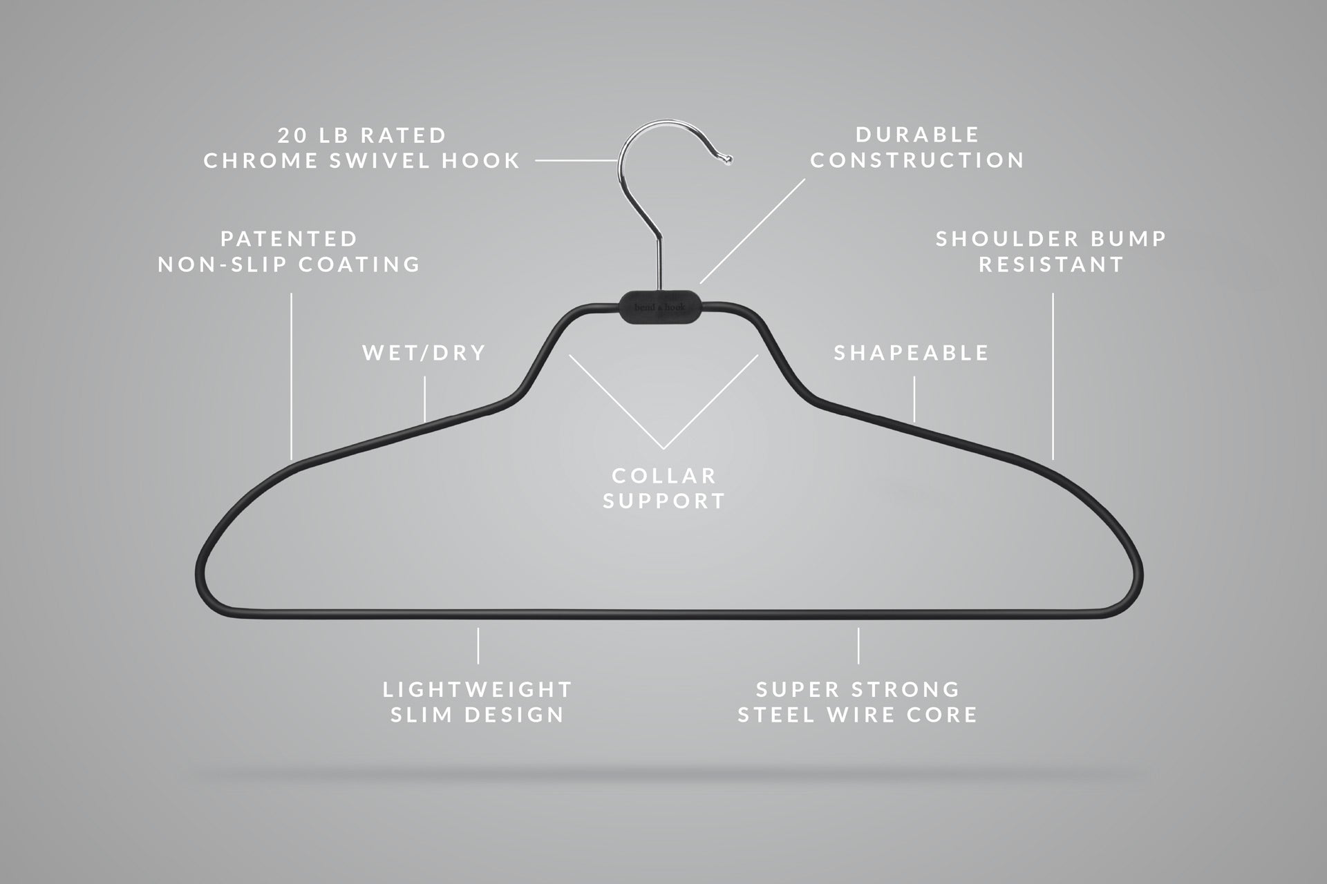 Bend & Hook | Perfect Hanger - Time to upgrade your closet